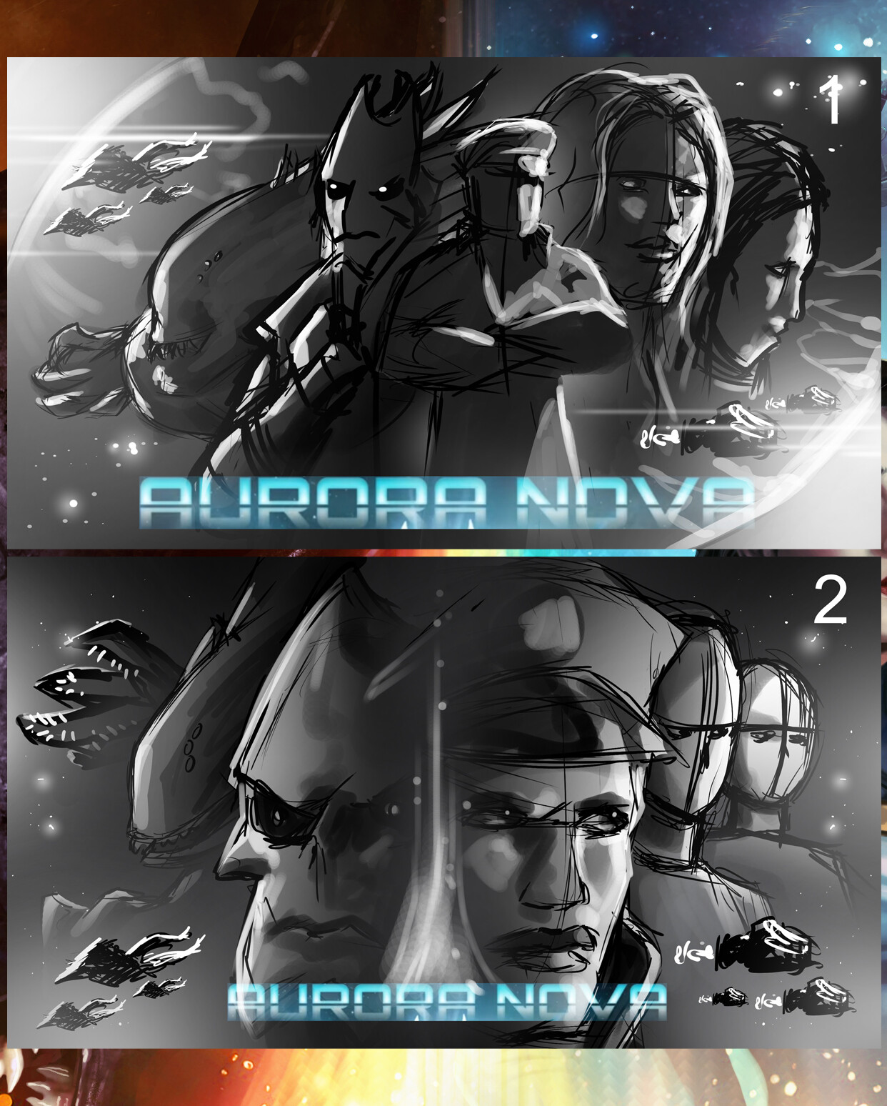 Tony Washington Art - Aurora Nova - Cover Art