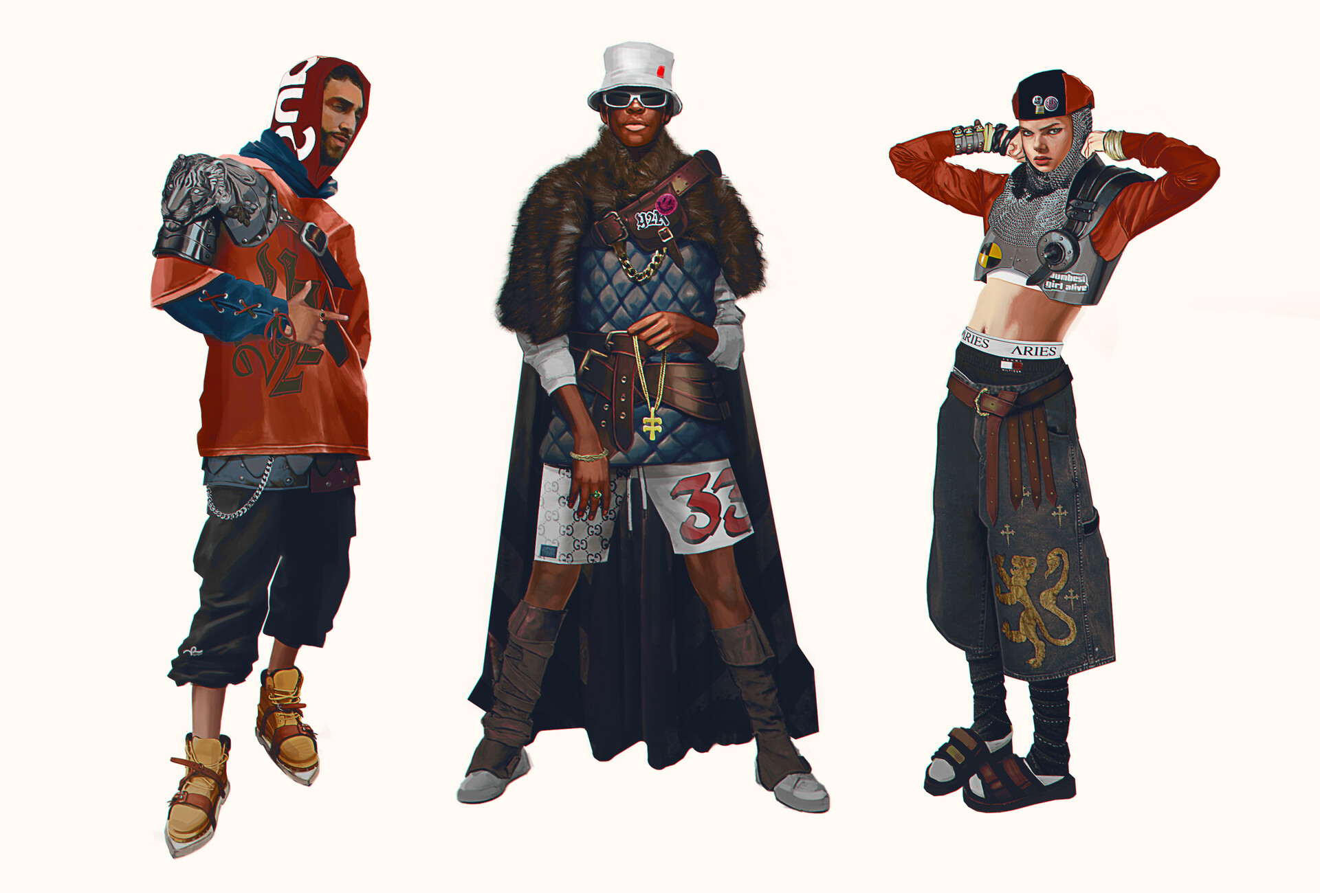 ArtStation - WIP - Medieval X Y2K