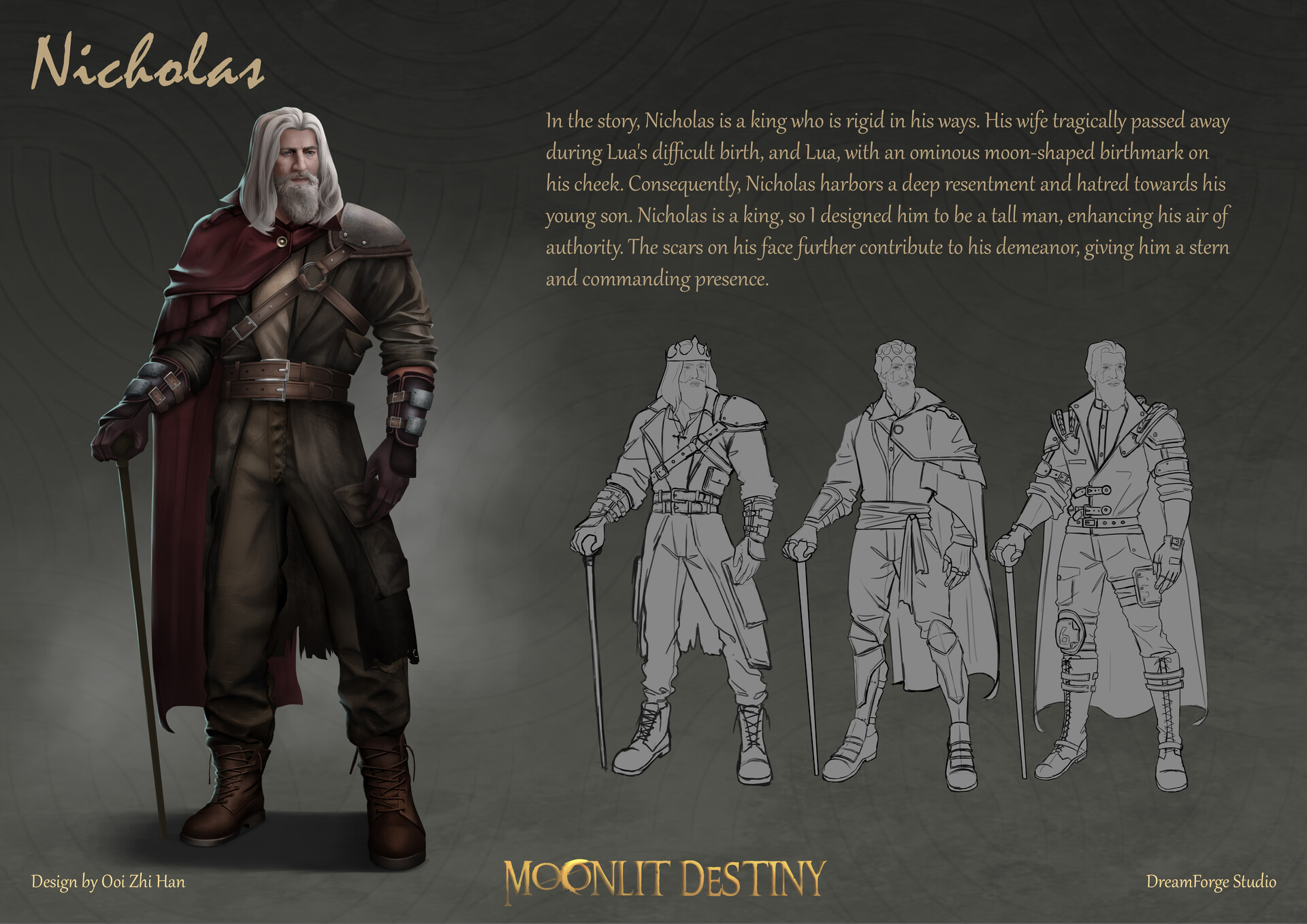 ArtStation - 'Moonlit Destiny's Character Design