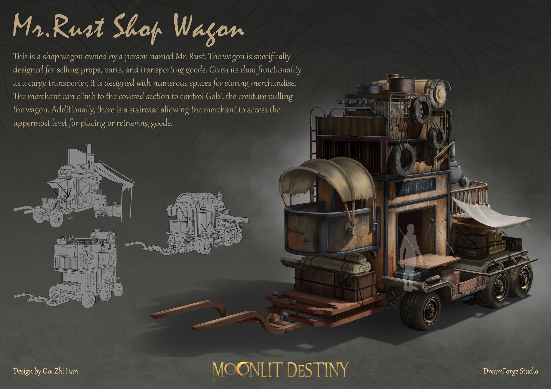 ArtStation - 'Moonlit Destiny's Vehicle Design