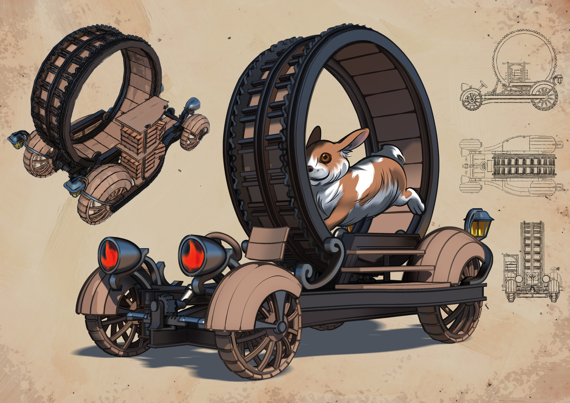 ArtStation - Hamster Wheel Mobile