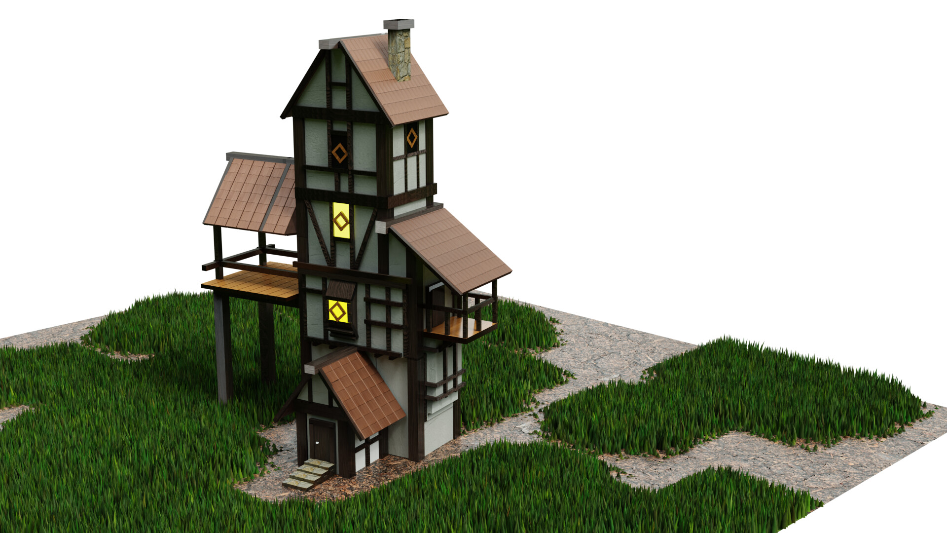 ArtStation - medieval skyscraper