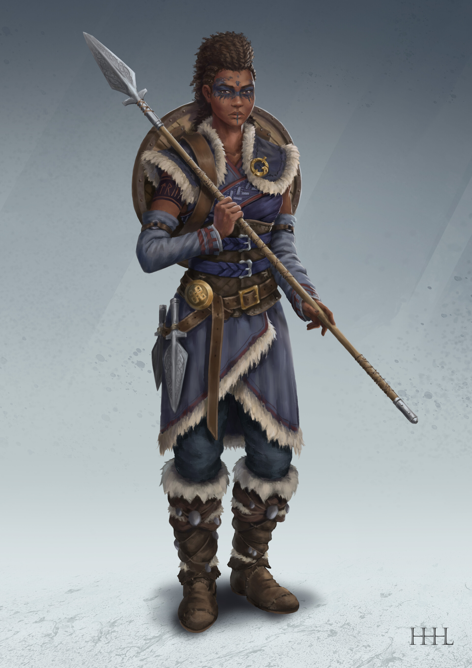 ArtStation - Getrude, viking character design - Personal project