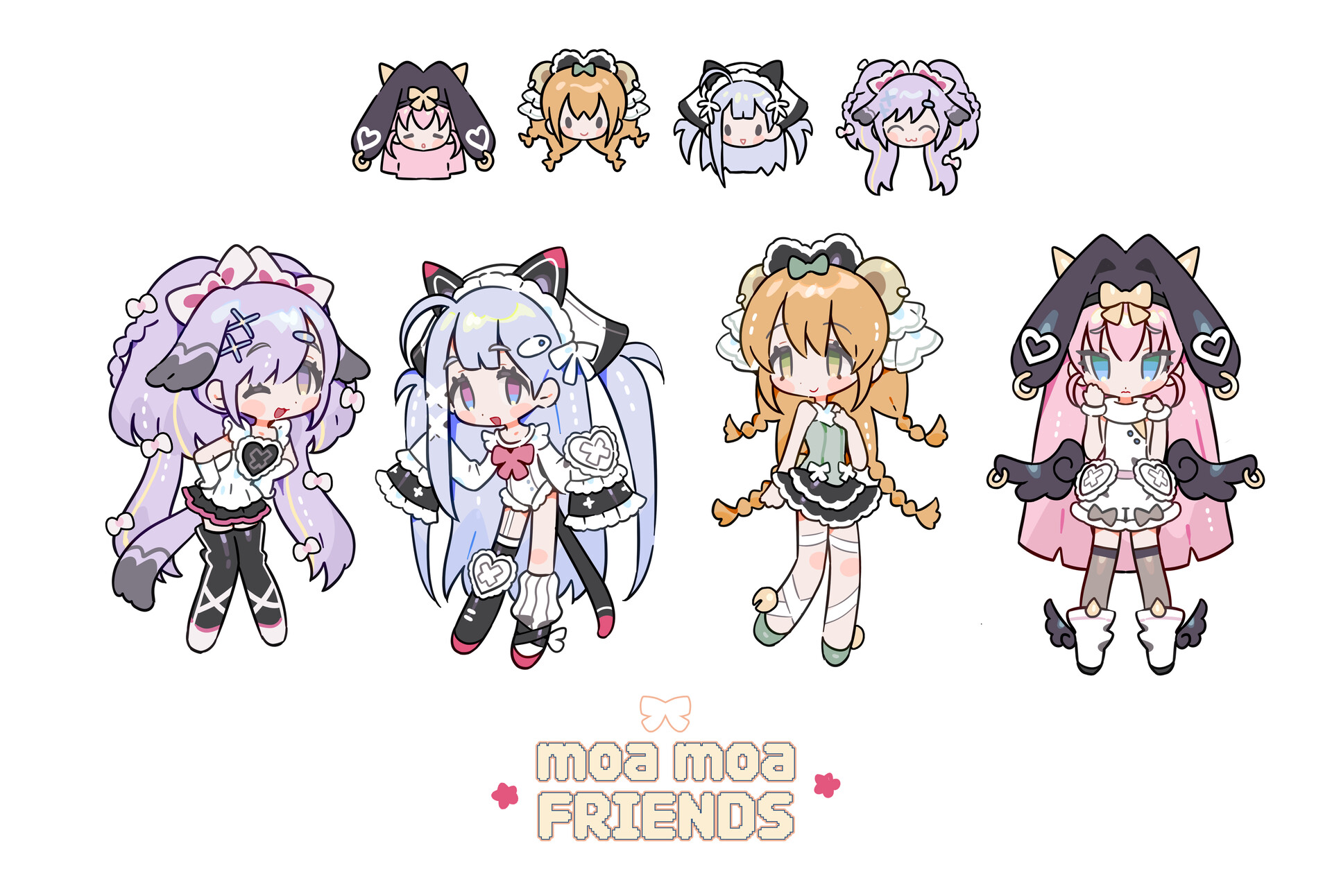 ArtStation - SD girls illust