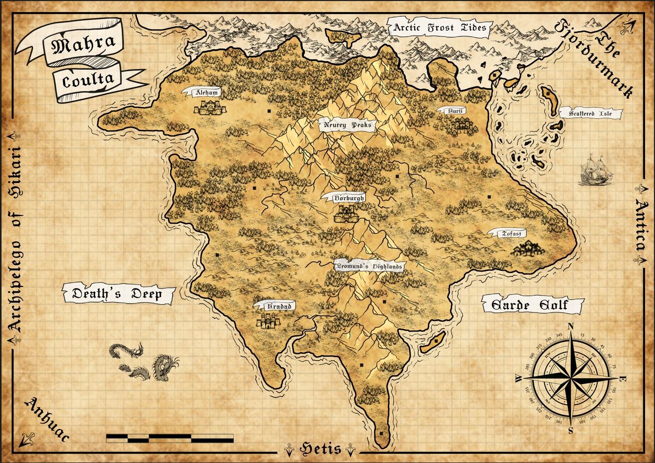 ArtStation - Fantasy Map Mahra Coulta