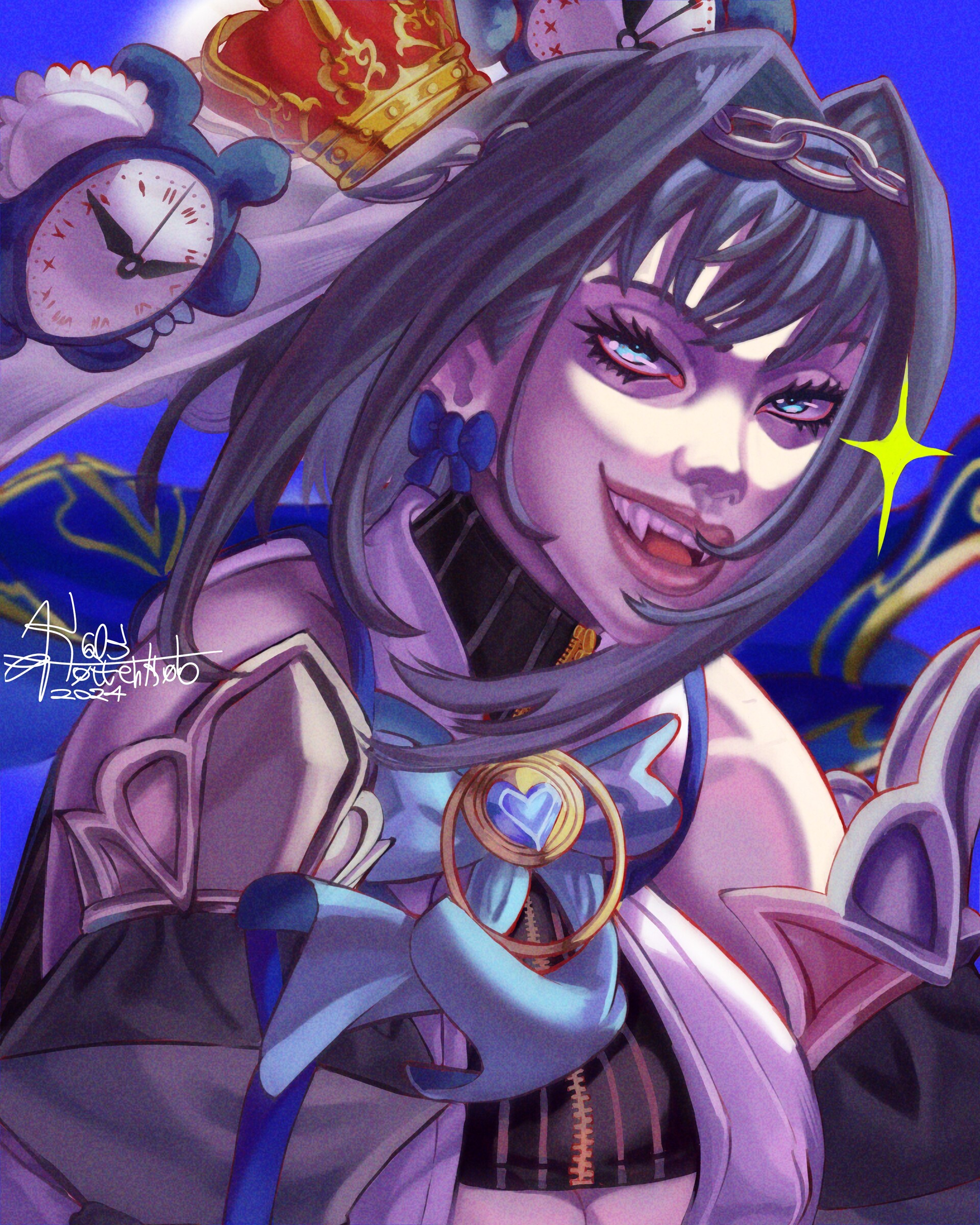 ArtStation - Ouri Kronii illustration