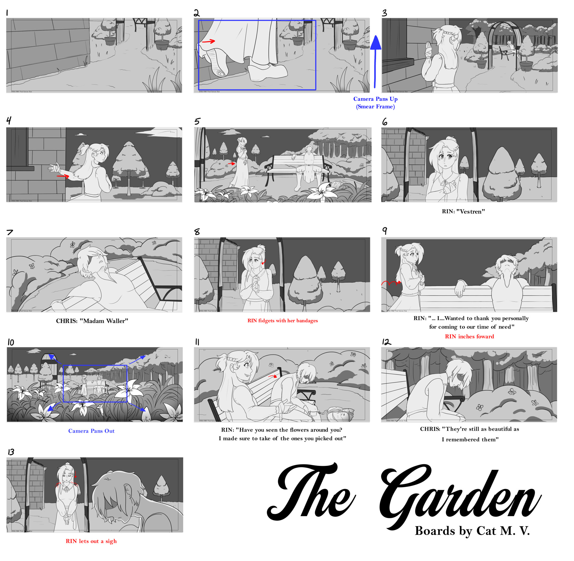 ArtStation - The Garden // Storyboard WIP
