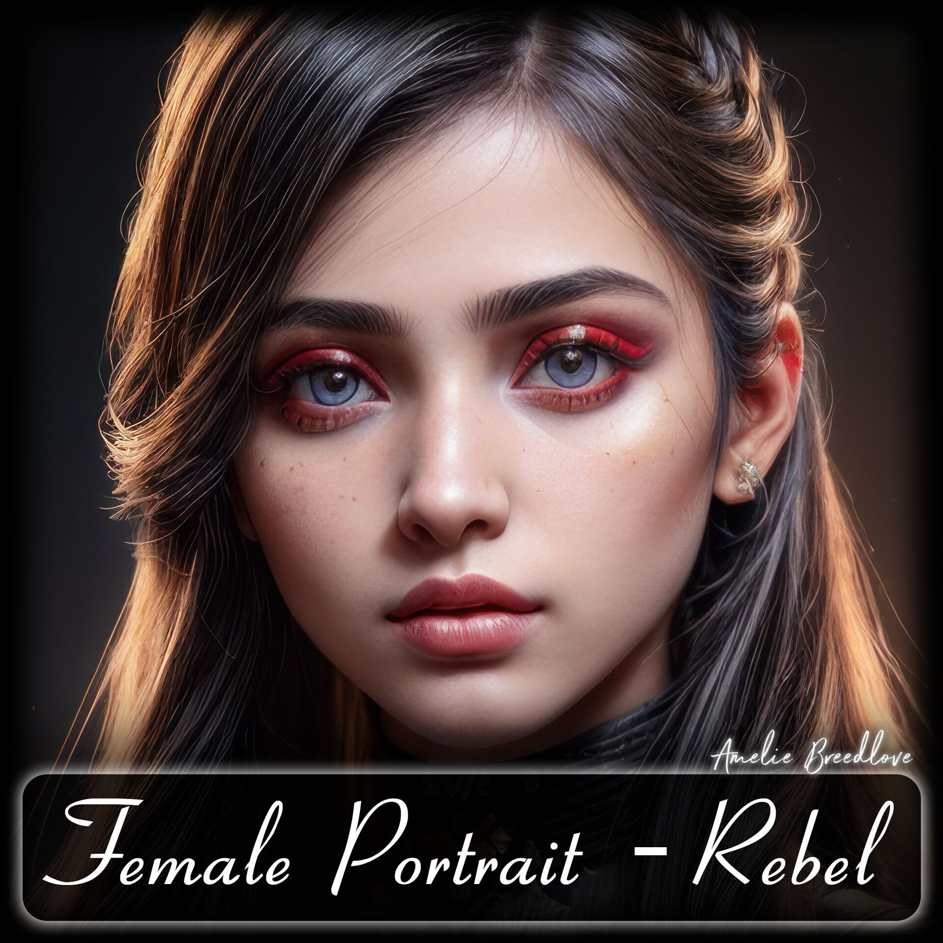 ArtStation - 310 Female Portrait (Rebel) Reference Pack | 4K | v.35