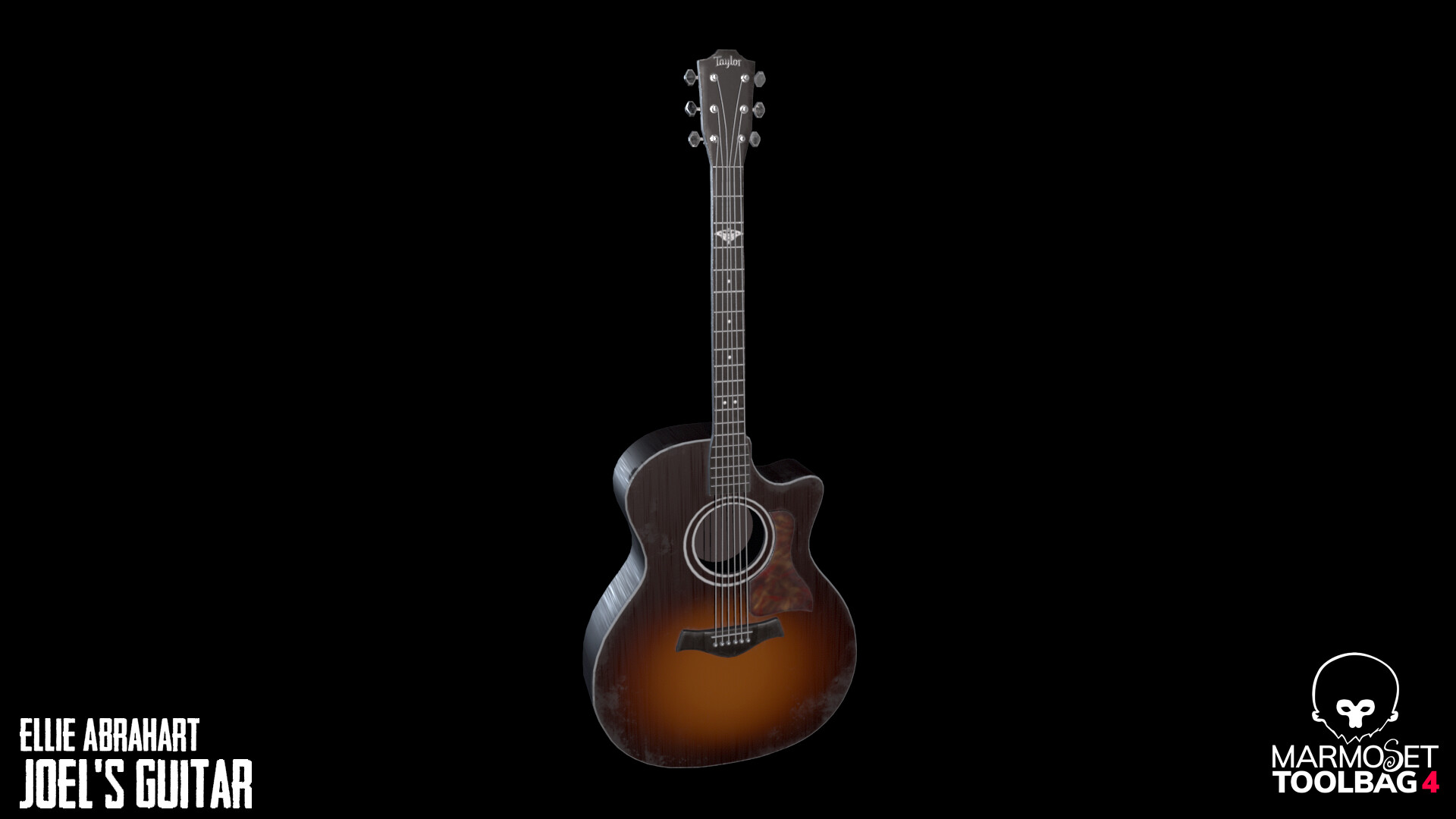 ArtStation - Joel's Guitar - The Last Of Us.