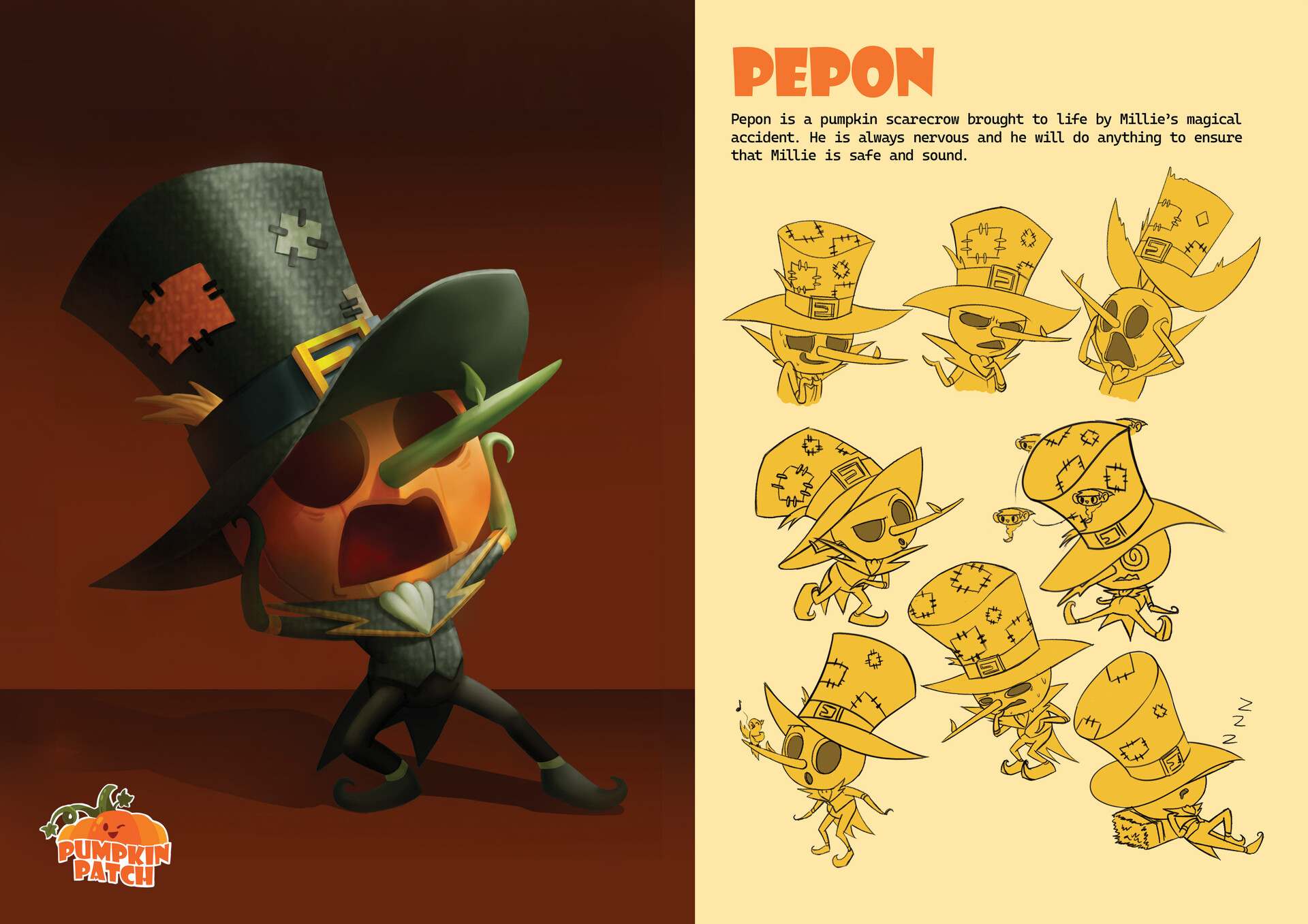 ArtStation - Pepon the Pumpkin (Pumpkin Patch)
