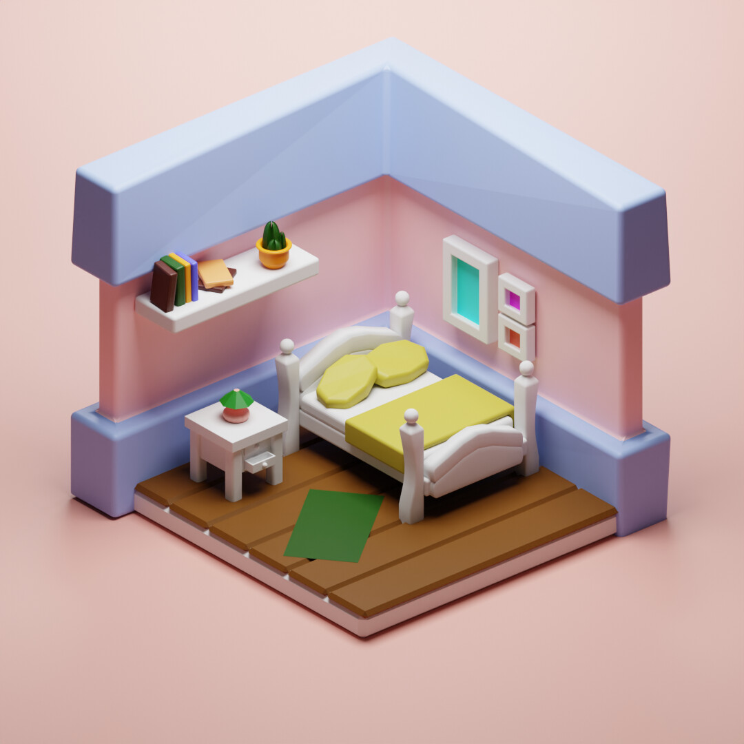 ArtStation - Izometric Room