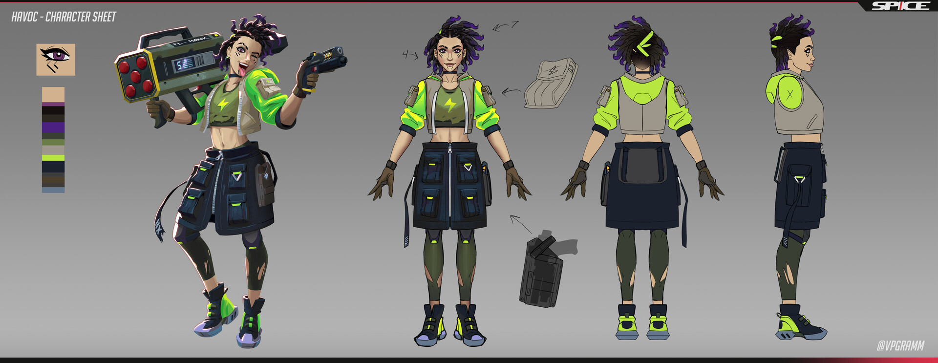 Avrie Graham - SPICE - Havoc Character Concept
