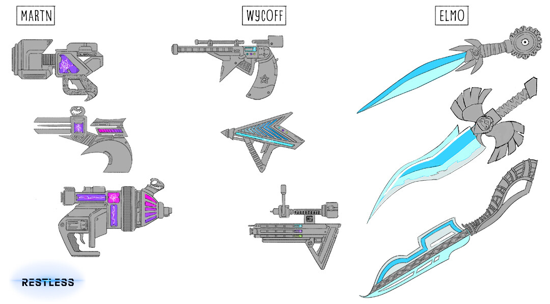 Elisa Moriconi - Restless - Weapons - Fern F. Corman basic gun