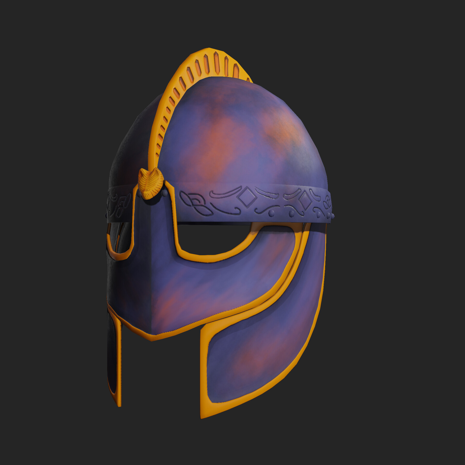 ArtStation - Viking helmet stylized