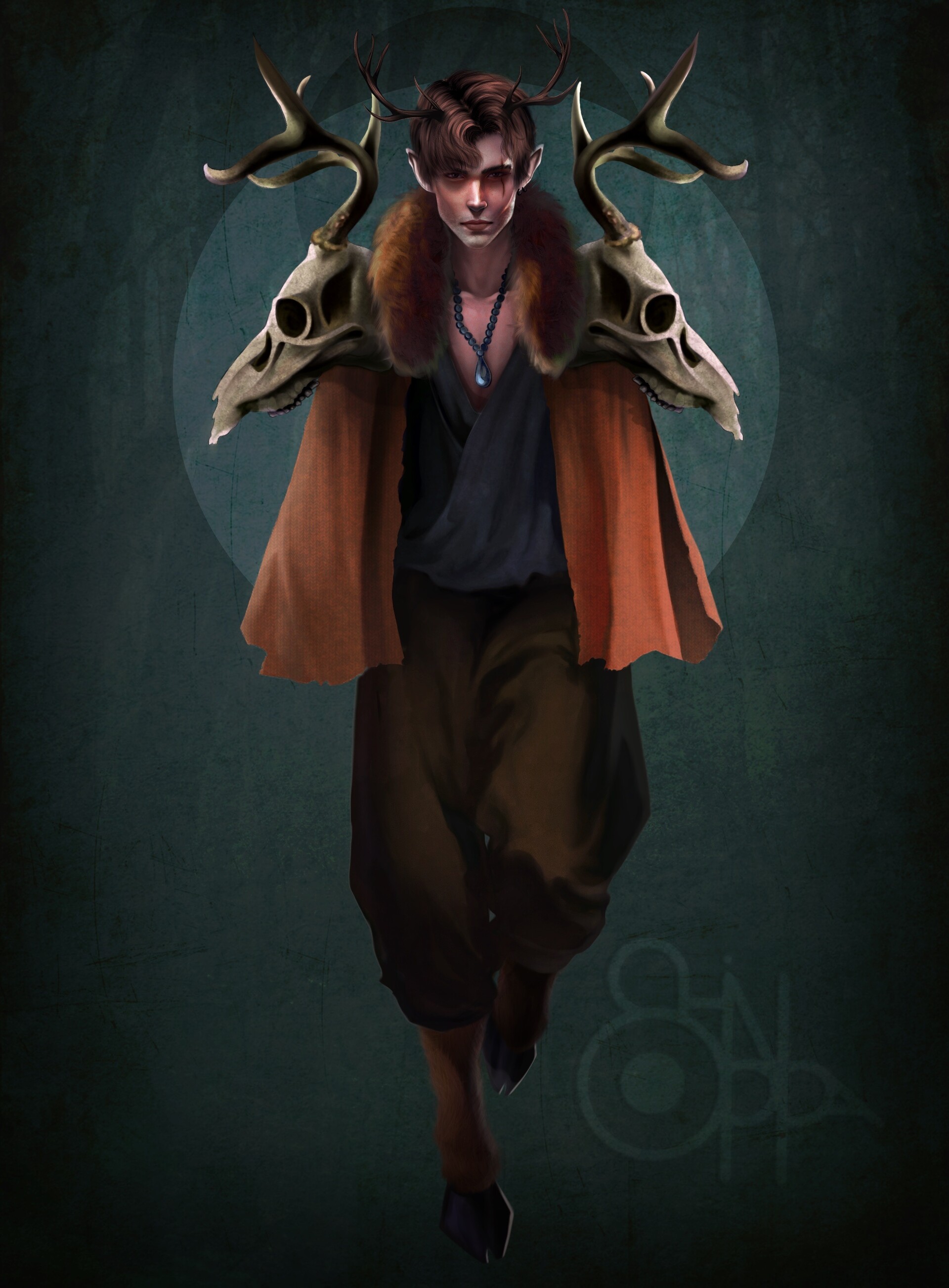 ArtStation - Aaron half man and half moose