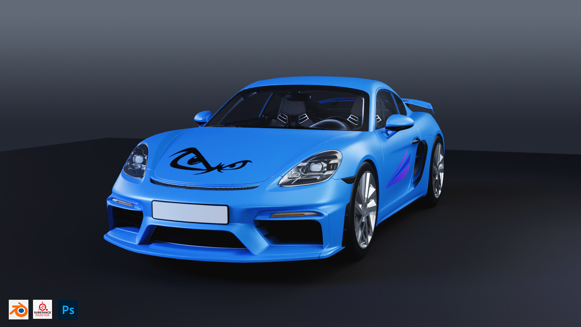 ArtStation - 3d gaming car Model with textures.