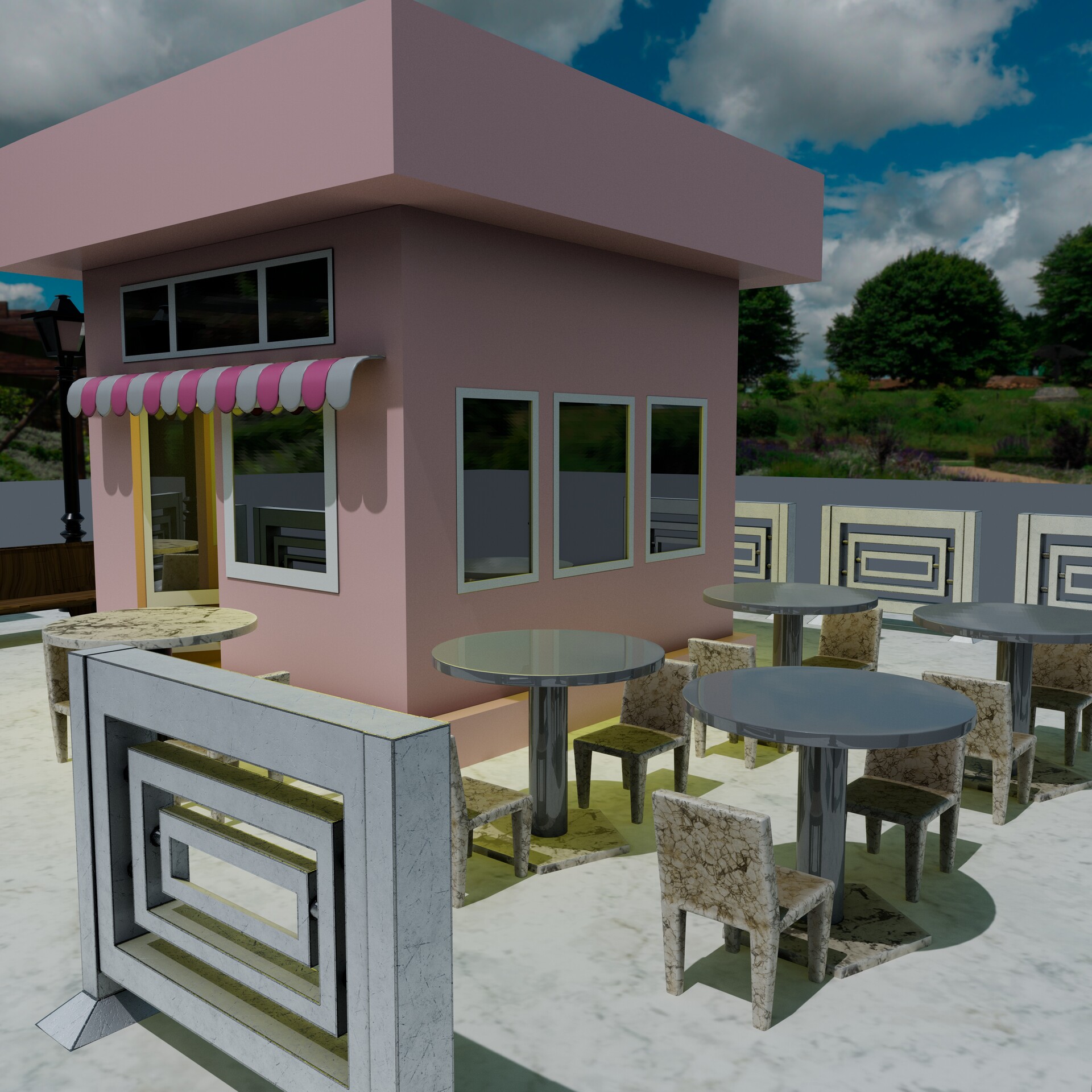 Ashi khandelwal - Here is the 3D model of cafe . It has 3D Environment ...