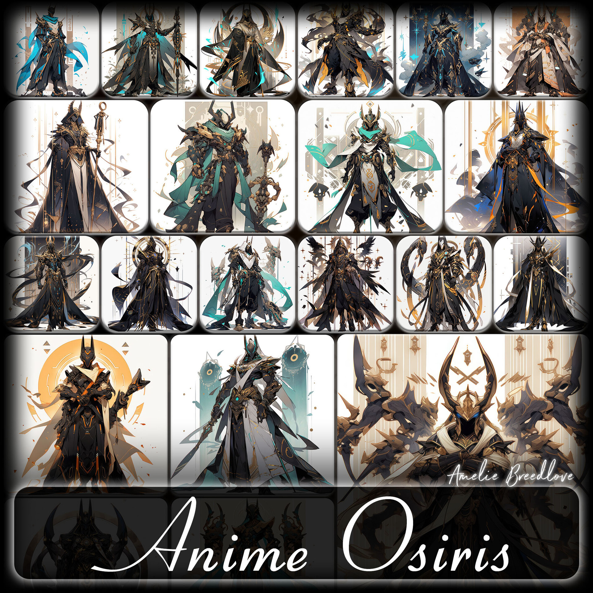 Amelie Anime - 200 Anime Osiris (Full Body) Reference Pack | 4K | v.2