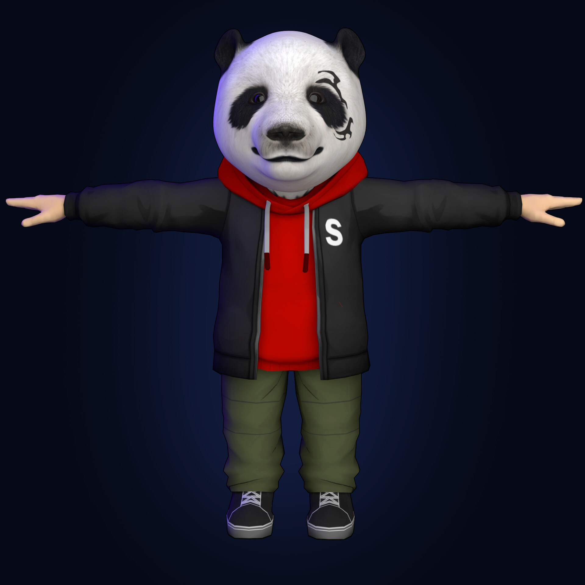 ArtStation - 3D Humanoid Panda