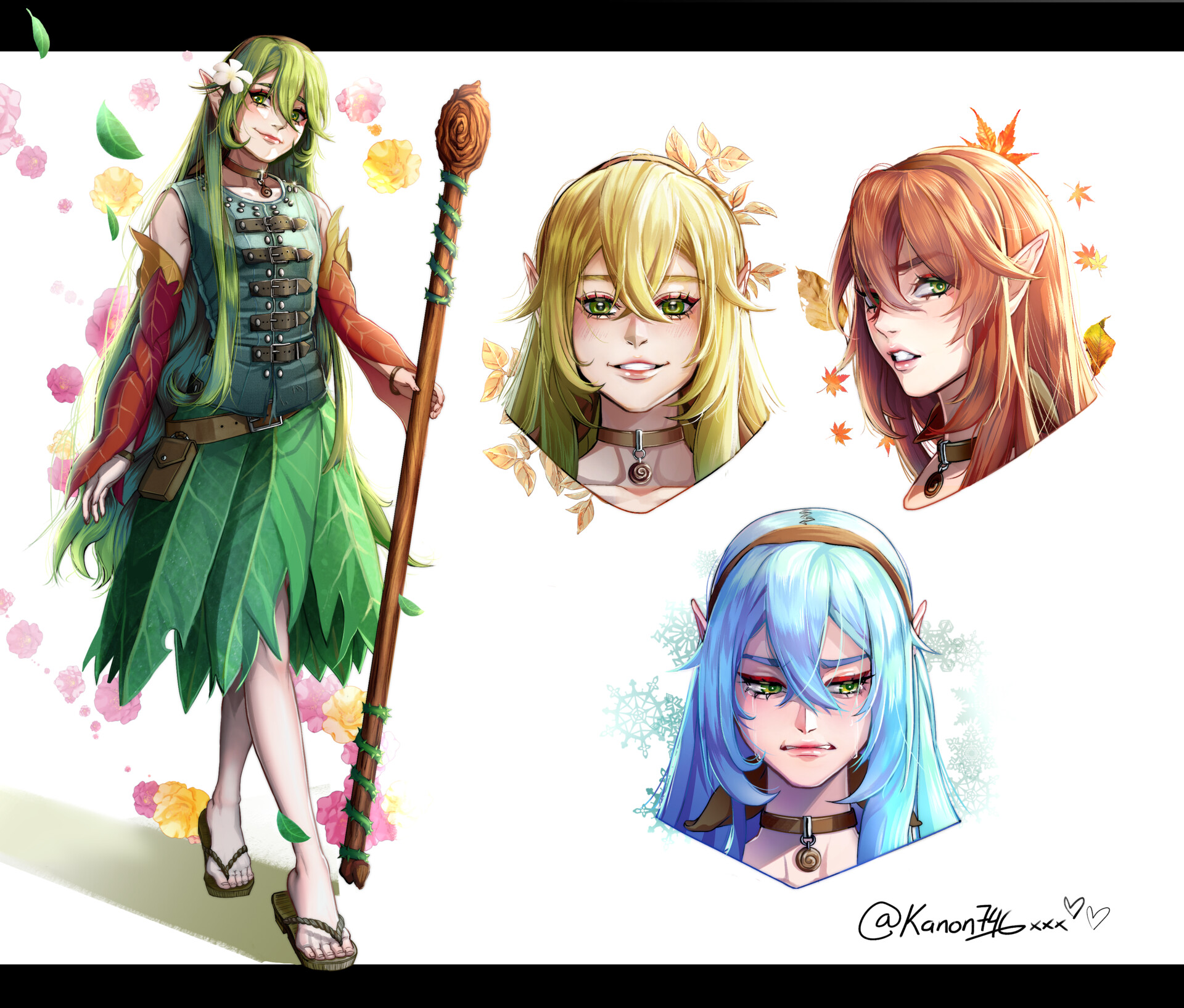 ArtStation - DND Eladrin Elf Druid_COM