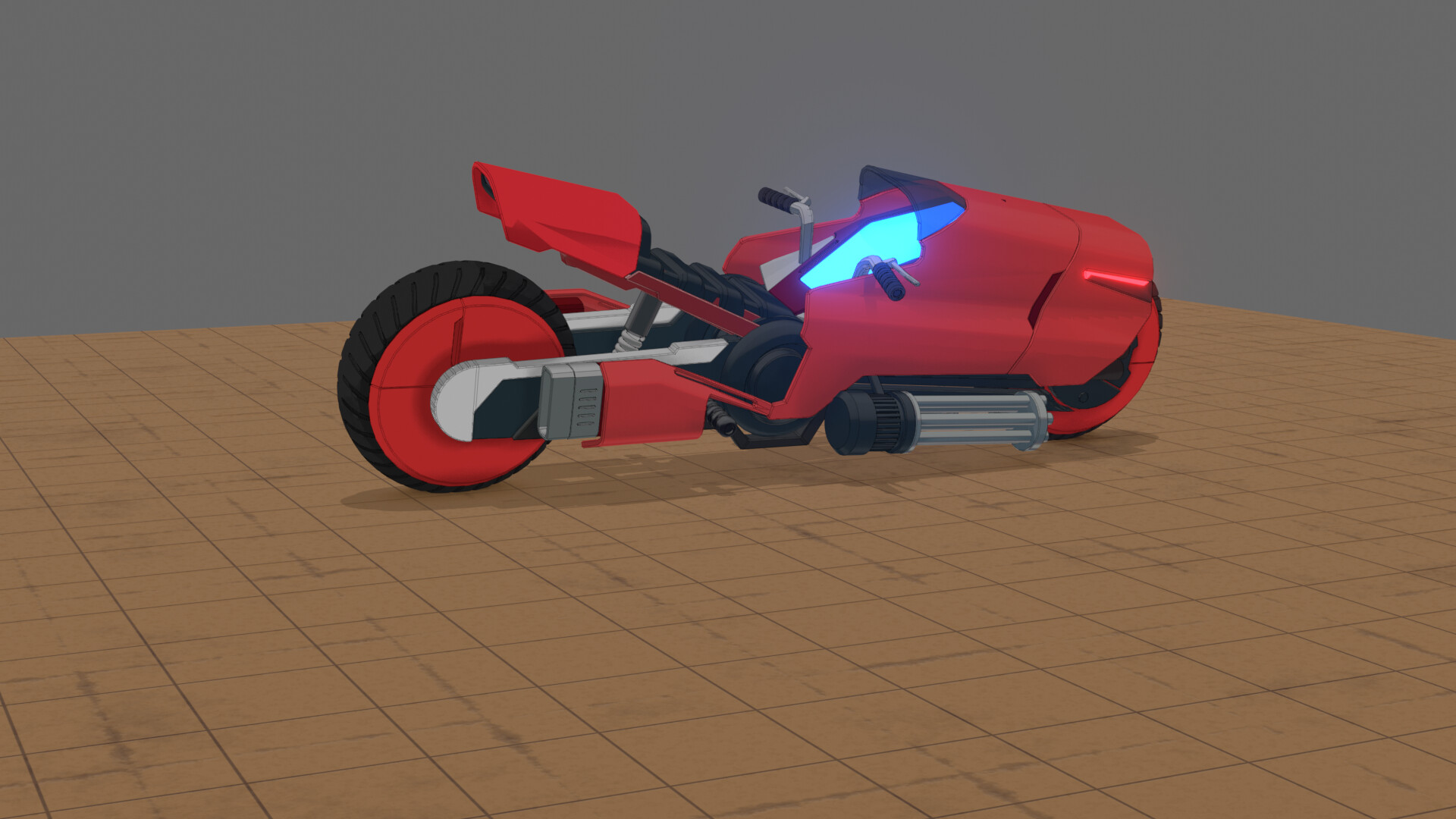 ArtStation - 3d anime motorcycle