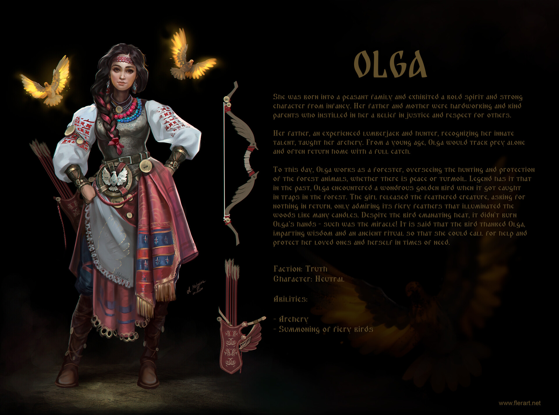 Olga_concept art by Alexandra Fler Malygina : r/ReasonableFantasy