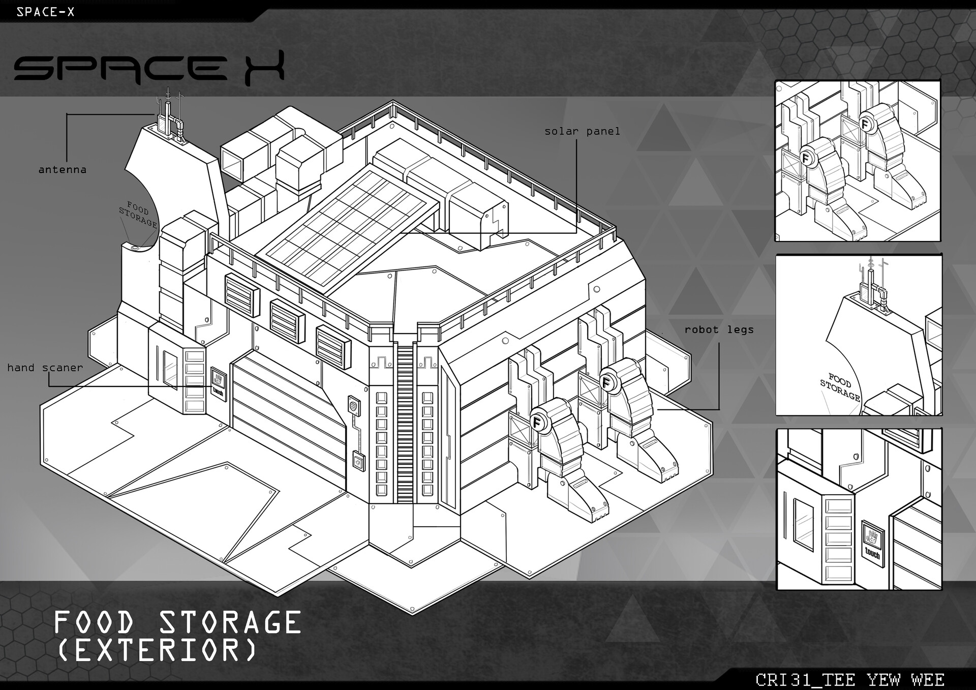 ArtStation - Sci-fi food storage building concept art design🤖