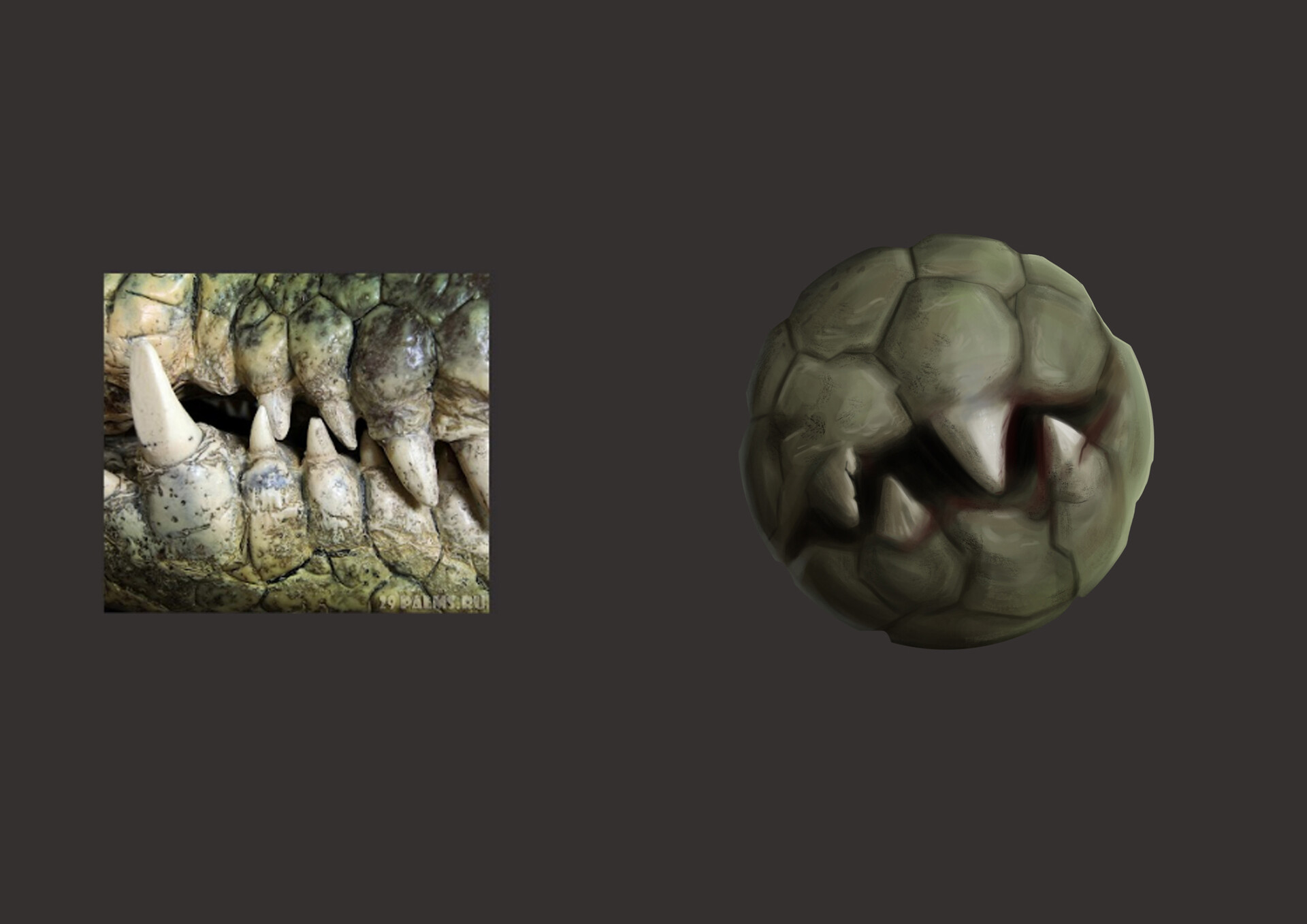 ArtStation - Texture ball practice 🐊