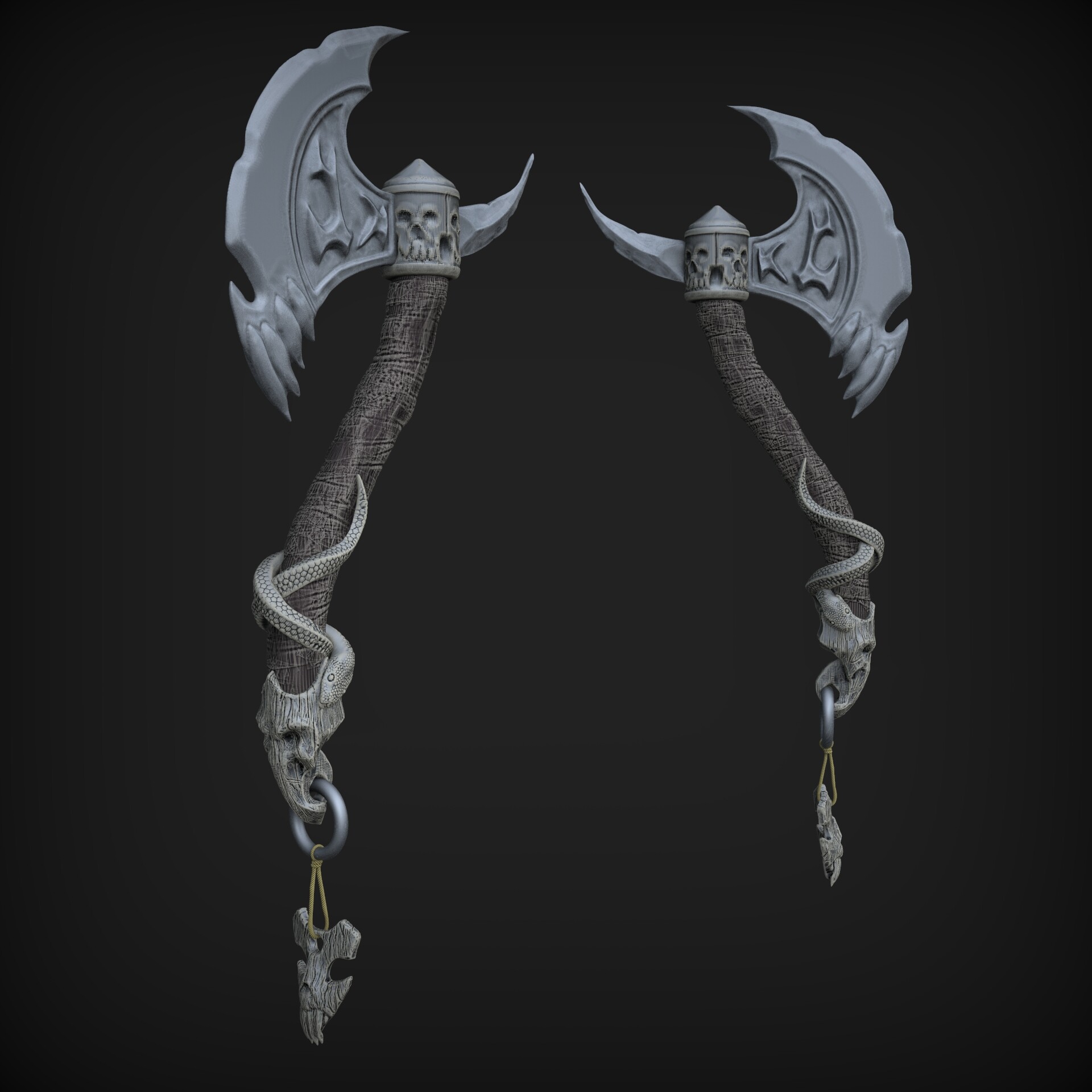 ArtStation - Battle_Axe_Zbrush