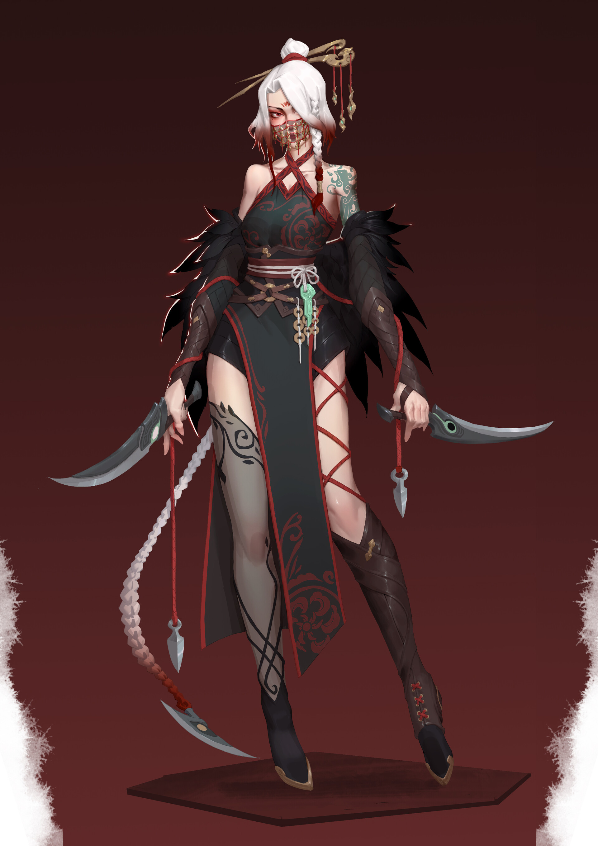 忘了啥时候画的了，随便发发 by Baitan 柏坦 : r/ImaginaryAssassins