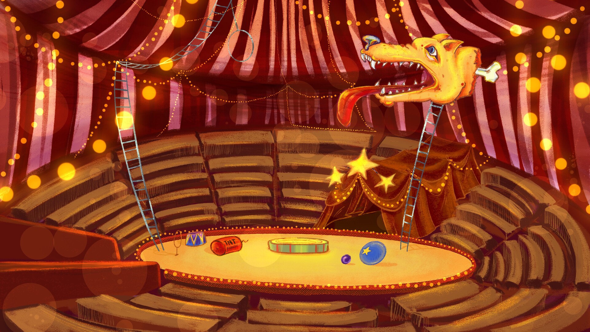 ArtStation - Circus Interior for a short animation film