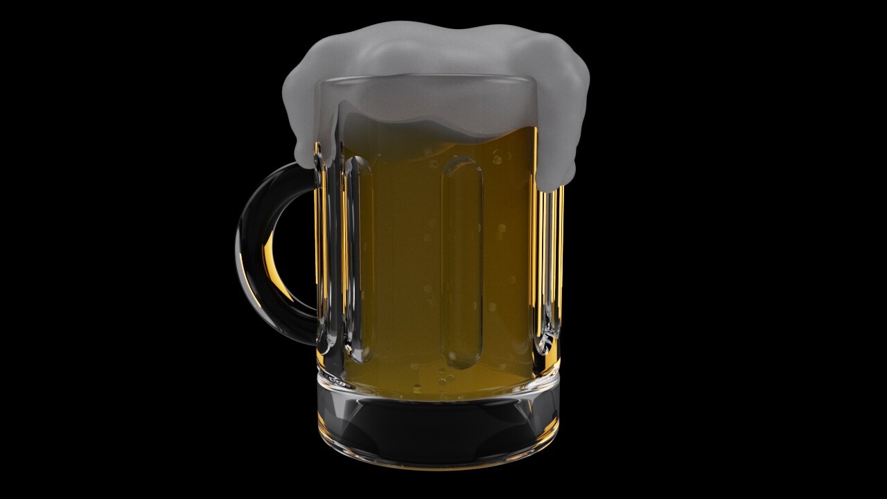 ArtStation - Beer in cinema 4d