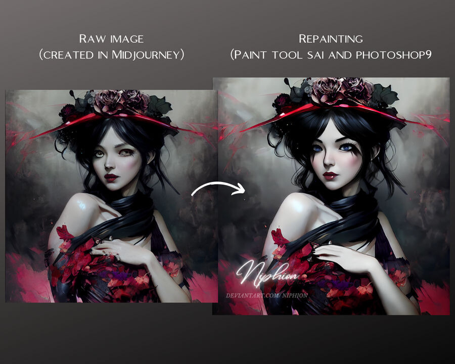 Niphion - Raw AI vs my edit and repaint