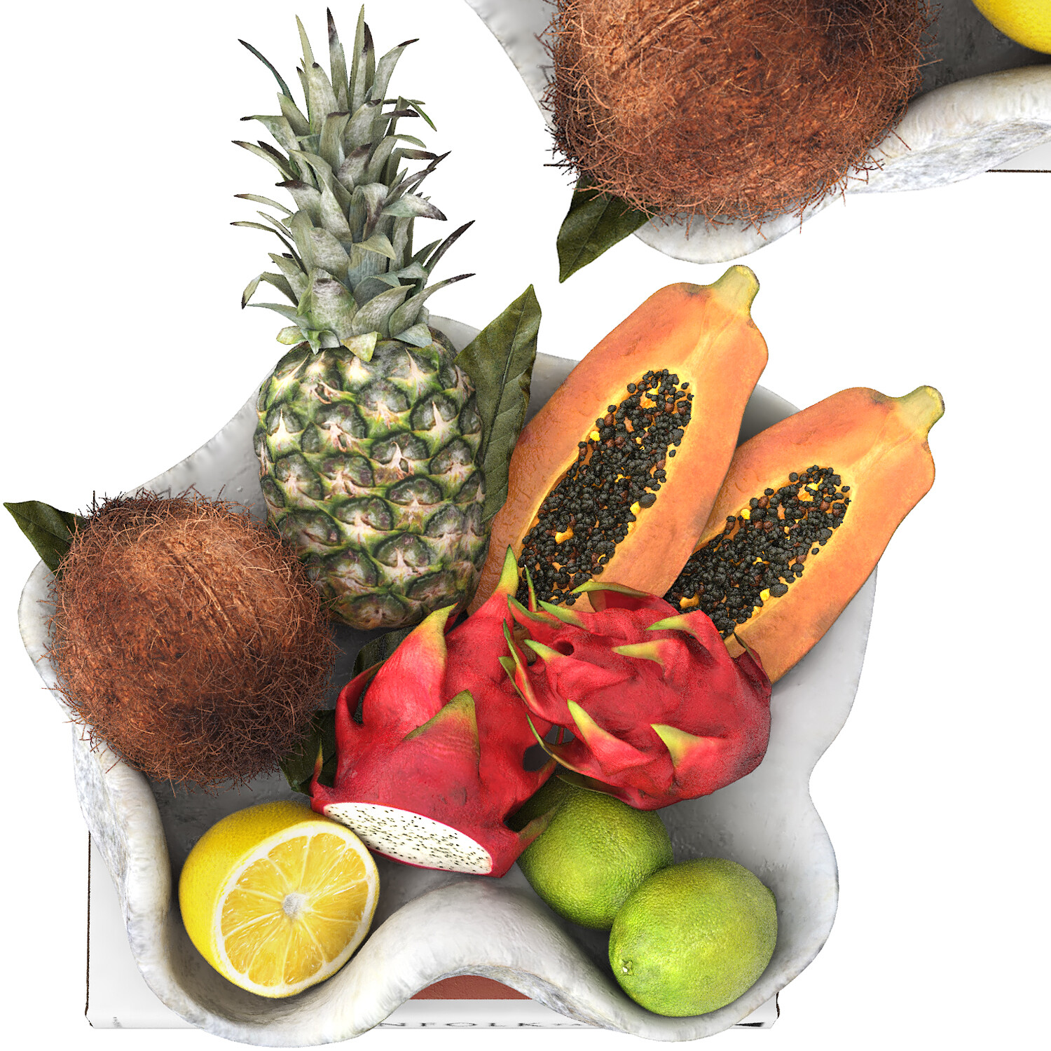 Pro - bowl of tropical fruits 07