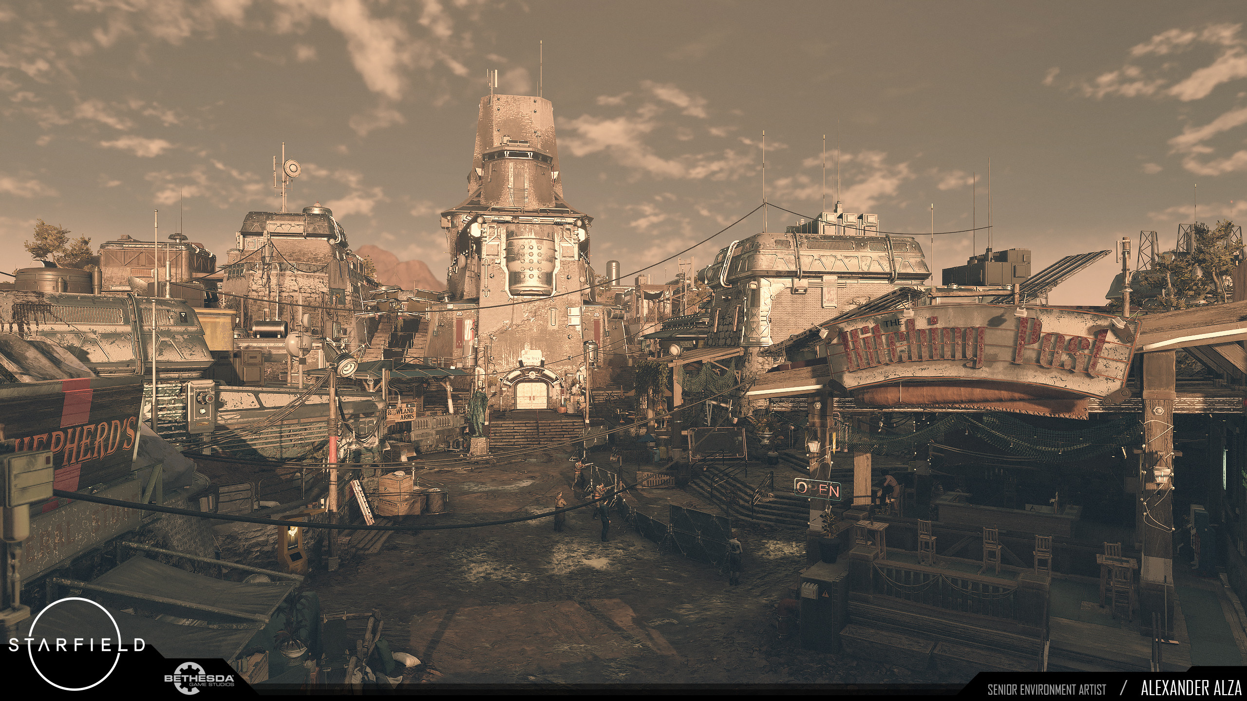 Alexander Alza - Game Art Portfolio - Starfield - Akila City - Overview