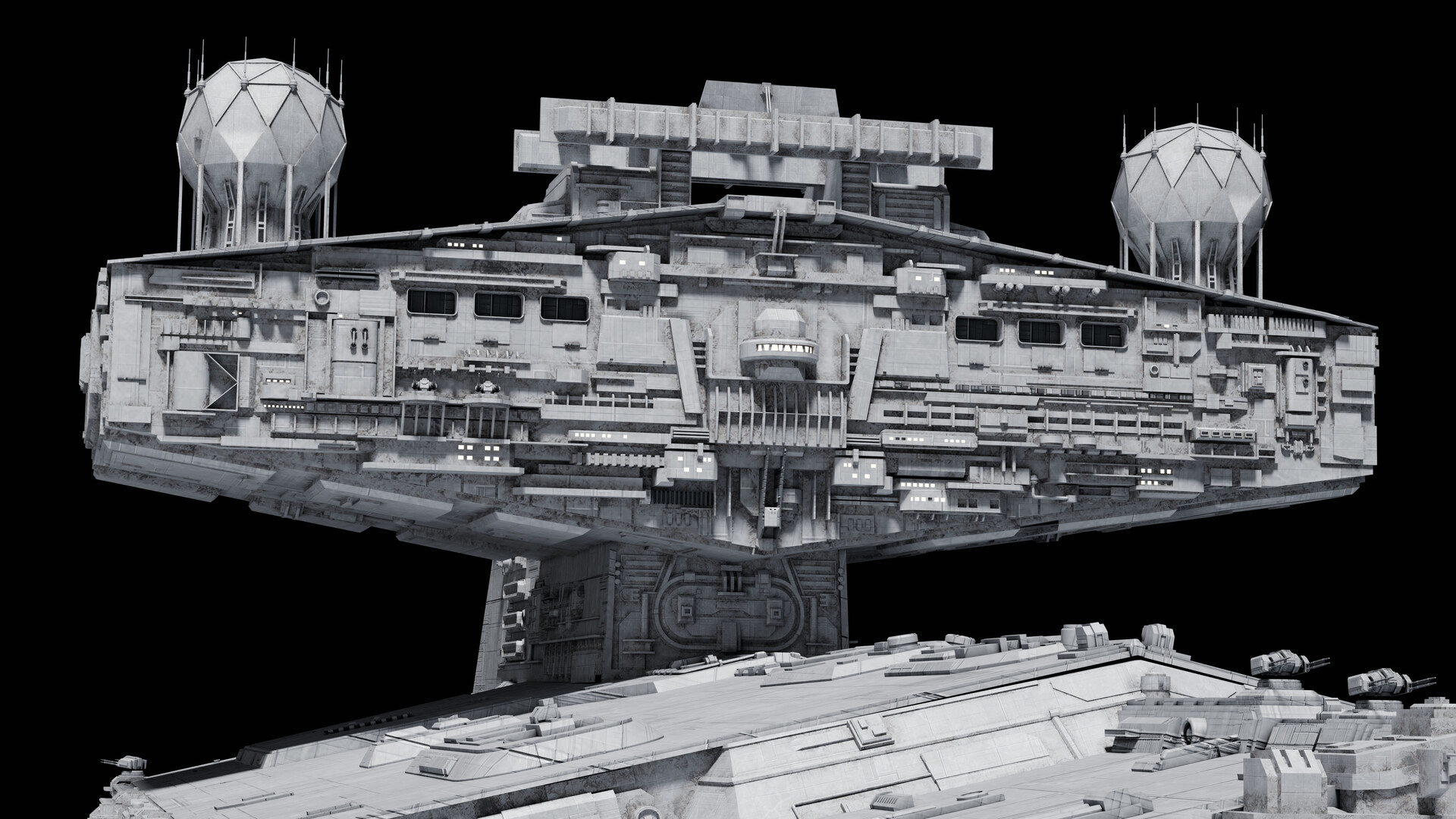 Sci-Fi 3D Models - Buildings, Spaceship, Wall Panels - Imperial II ...