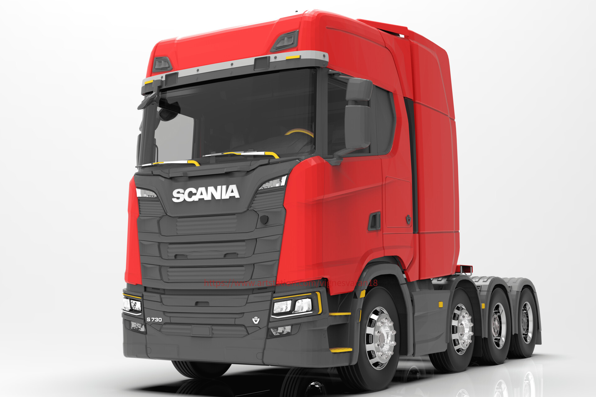 ArtStation - Scania S- series truck
