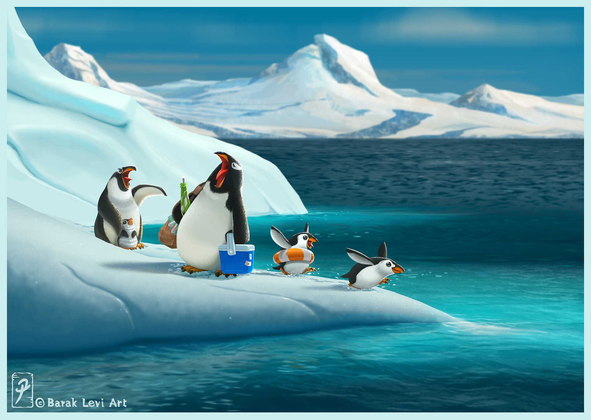 ArtStation - Fun day at the beach