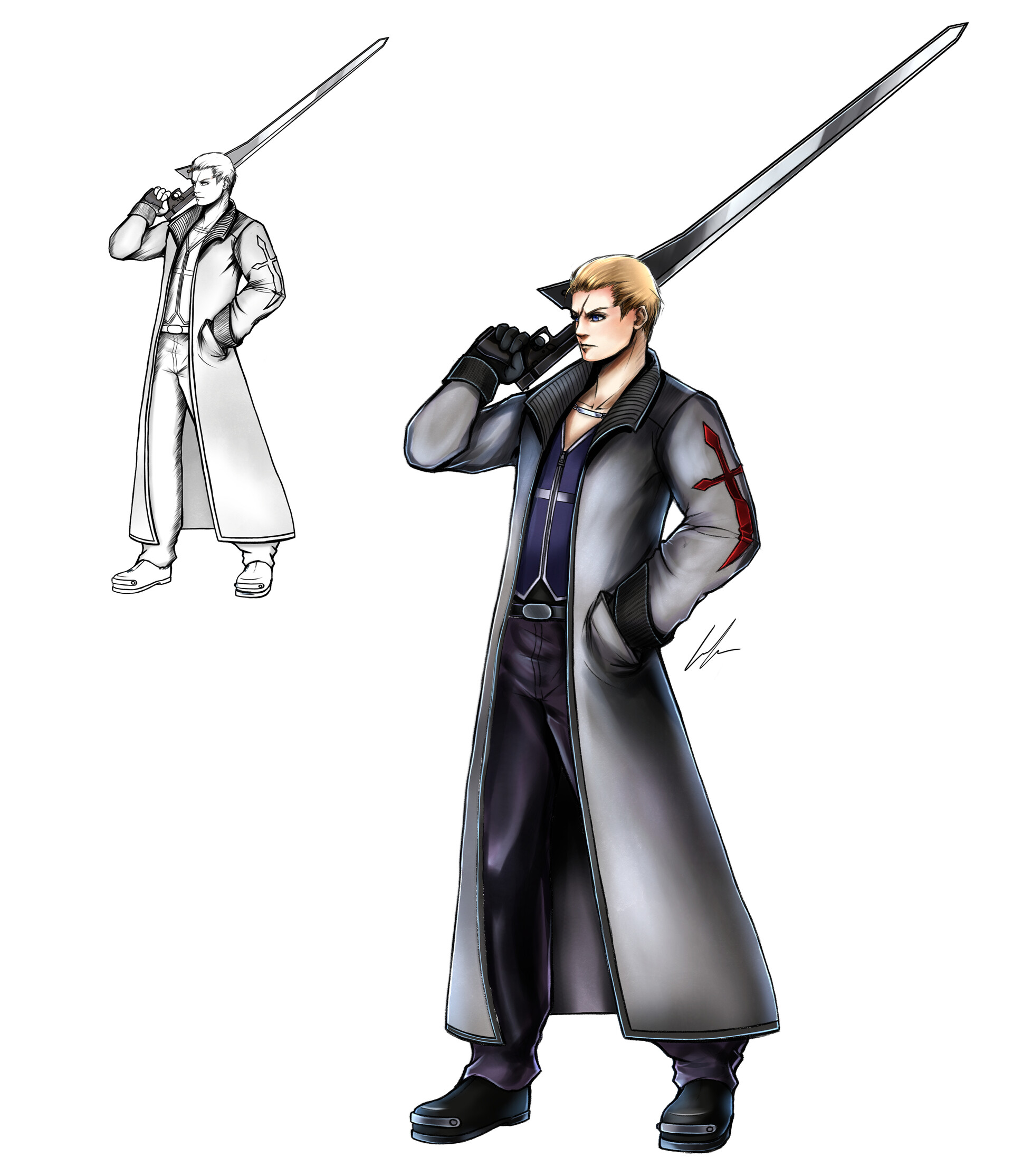 ArtStation - Dissidia Fanart - Seifer from Final Fantasy VIII