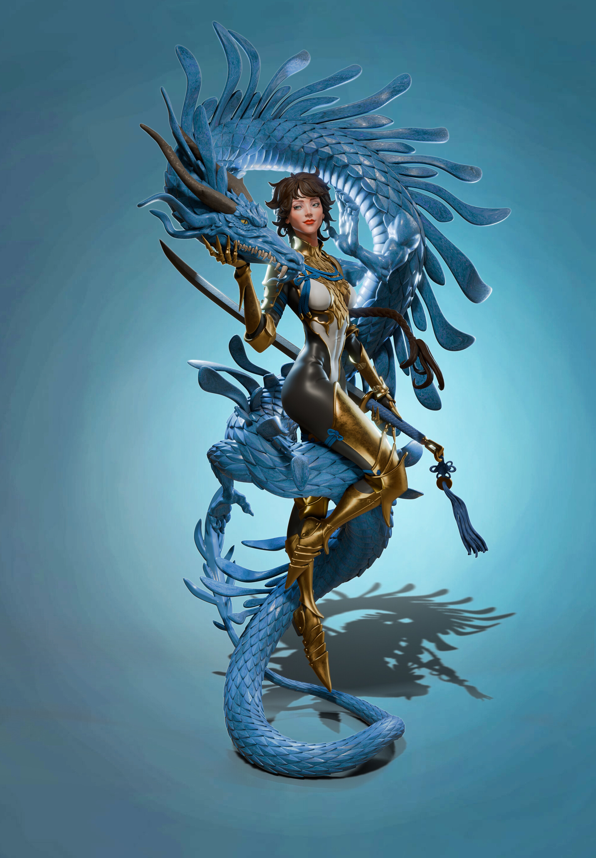 😃Nikolay Naydenov😃 - Dragon girl in Blender course