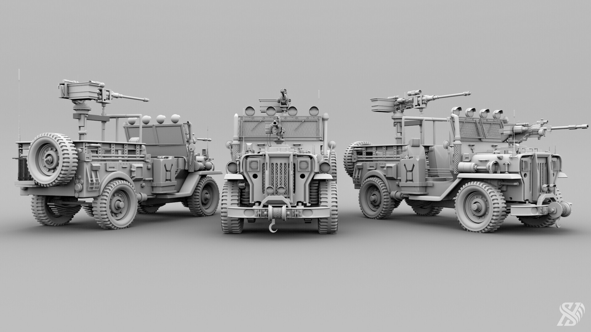 ArtStation - deep gun 3d