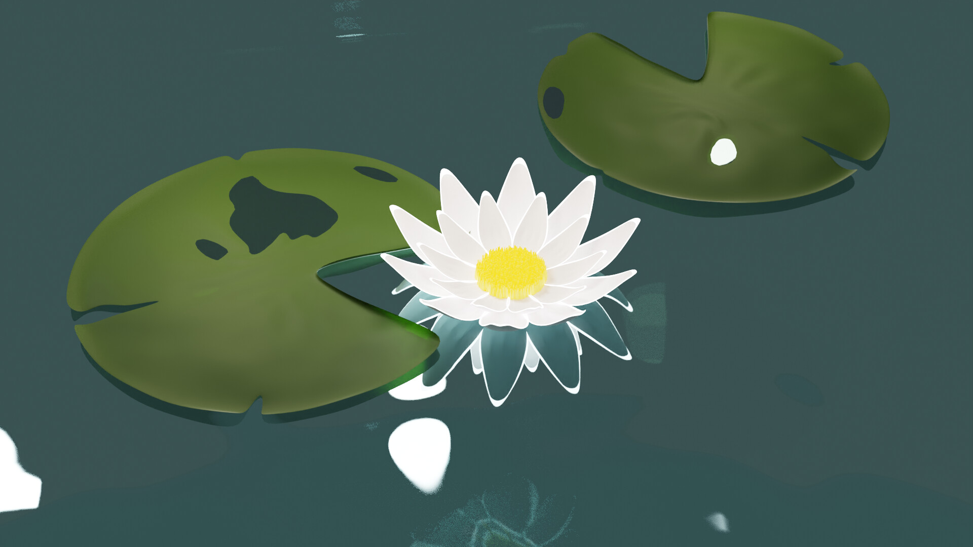 ArtStation - water lily