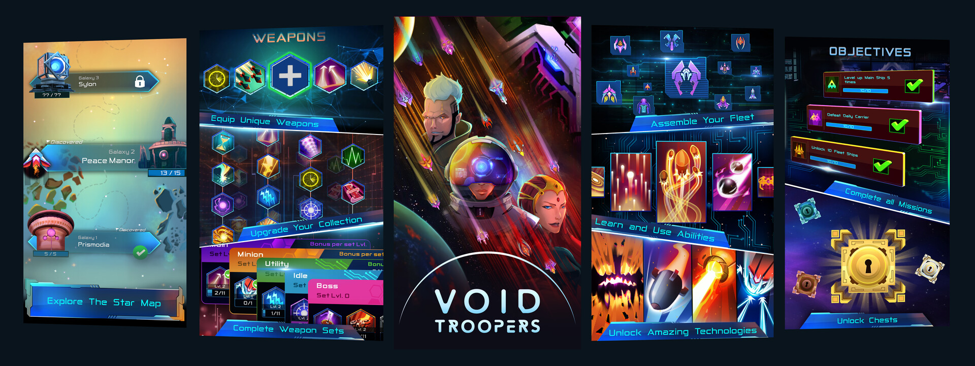 ArtStation - UI Design for the Game "Void Troopers"