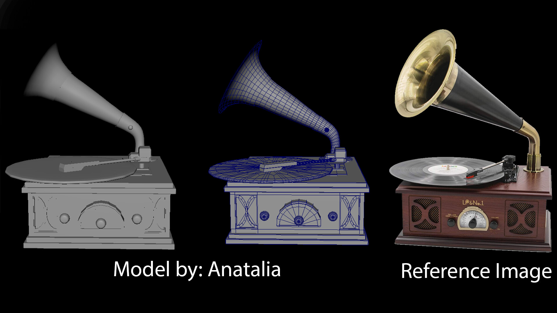 ArtStation - Record Player 3D
