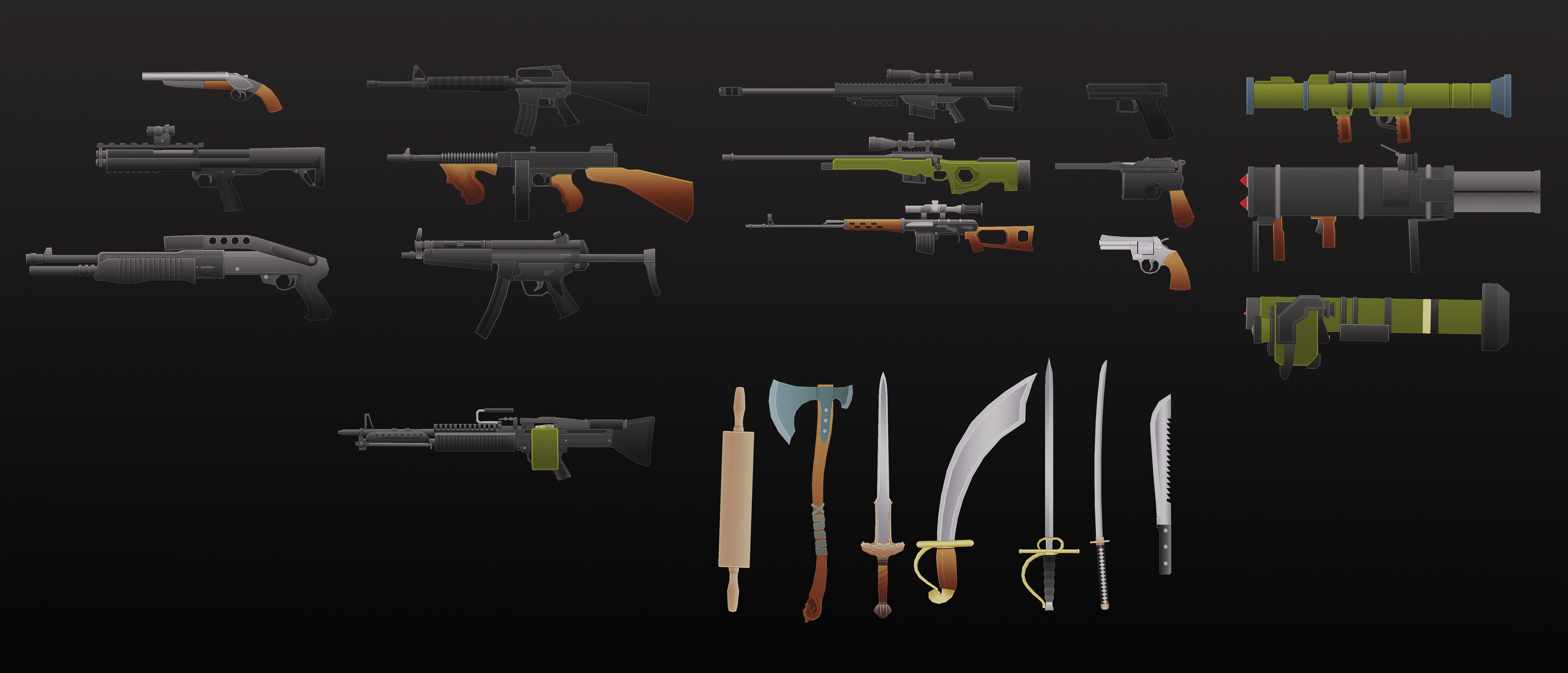 Sebastian Kowalik - Pixel Storm- Mafia Theft Auto - Weapons