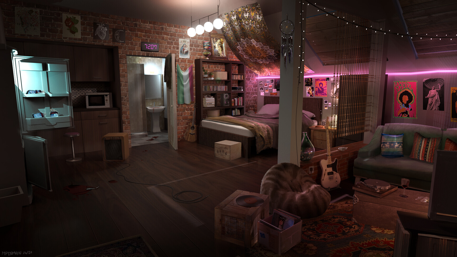 ArtStation - VtM - Apartment Concept