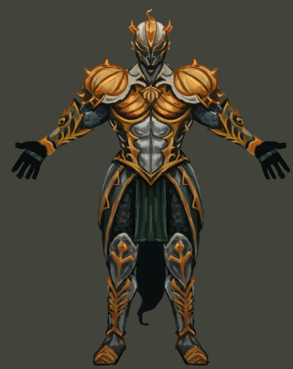 ArtStation - Pumpkin knight concept sketch