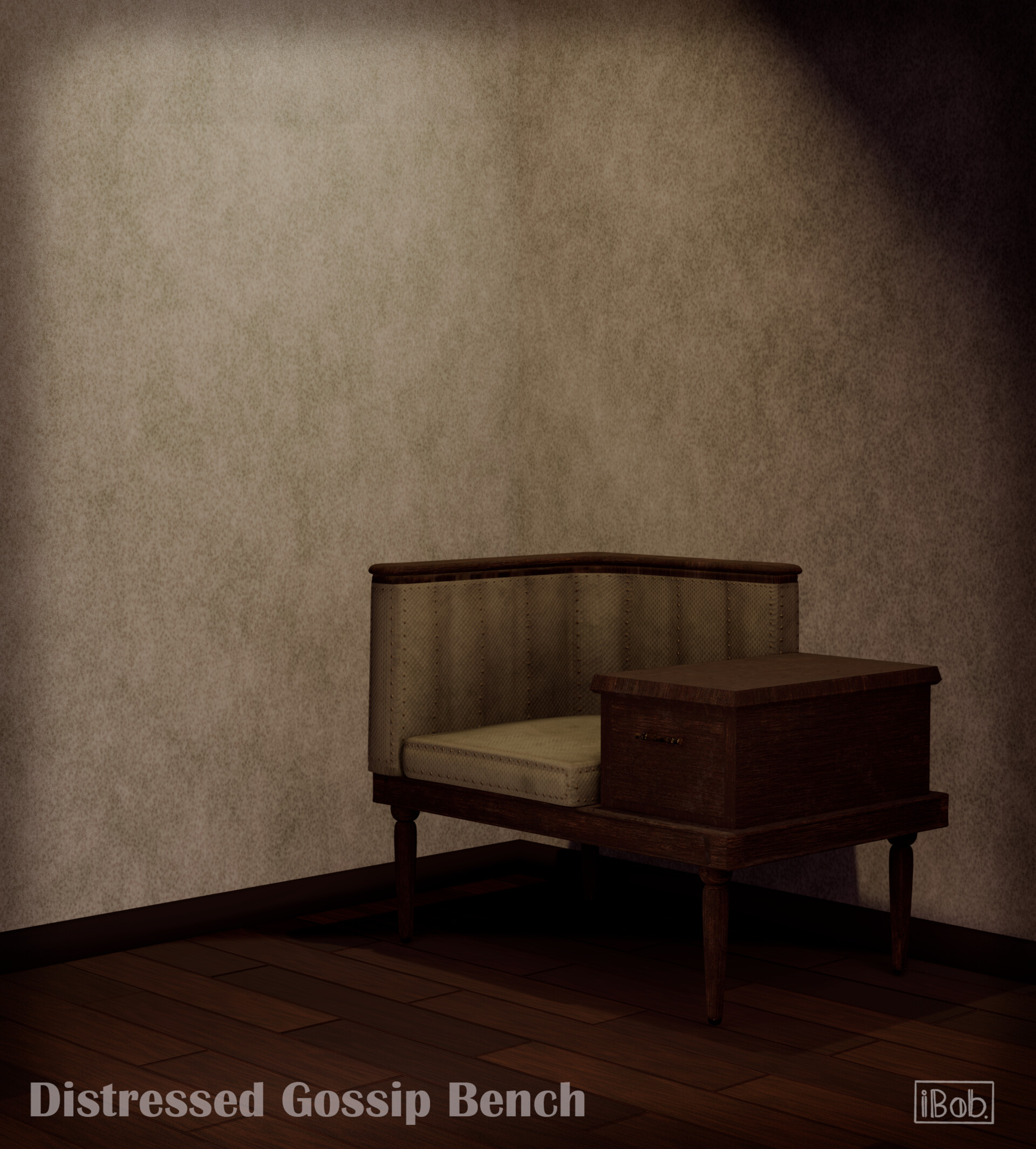 ArtStation - Gossip Bench (Game Ready Mesh)