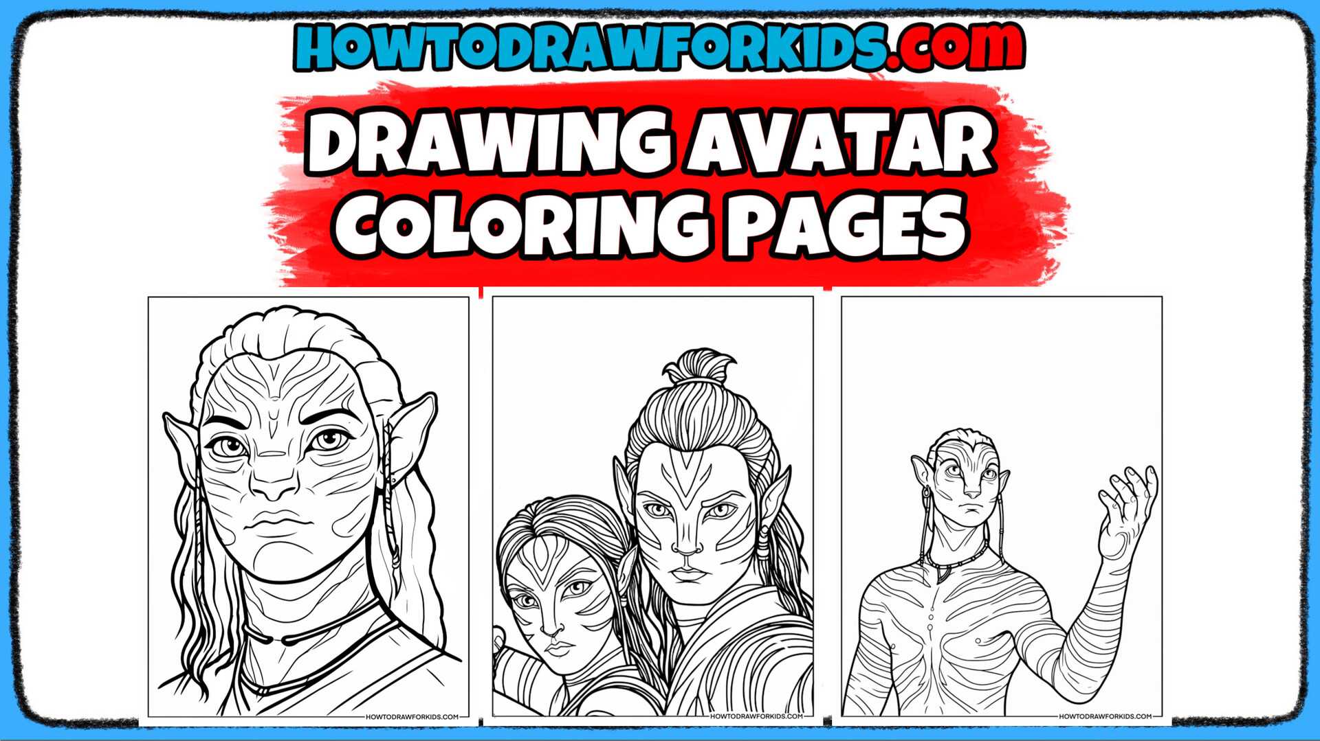 ArtStation - Avatar coloring page