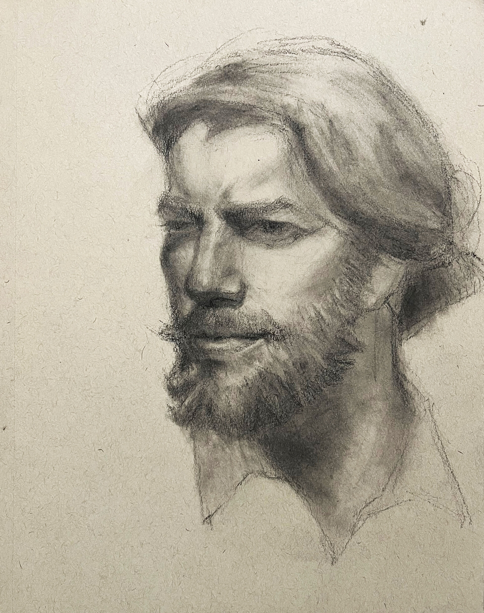 ArtStation - Charcoal Portrait-1 - a study from master artist Oliver Sin